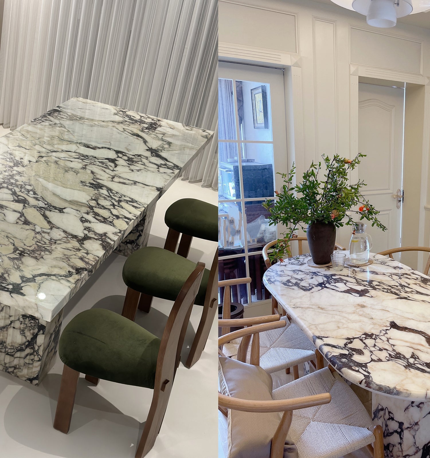 Popular Calacatta Viola Dining Table Designs in 2025 (Part 2 ...