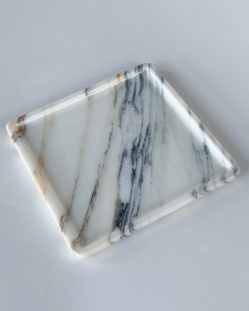 Fanstonefurniture | Natural Marble Square Tray – FanstoneFurniture