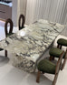 Fanstonefurniture | Natural Marble Calacatta Viola Rectangle Dining ...